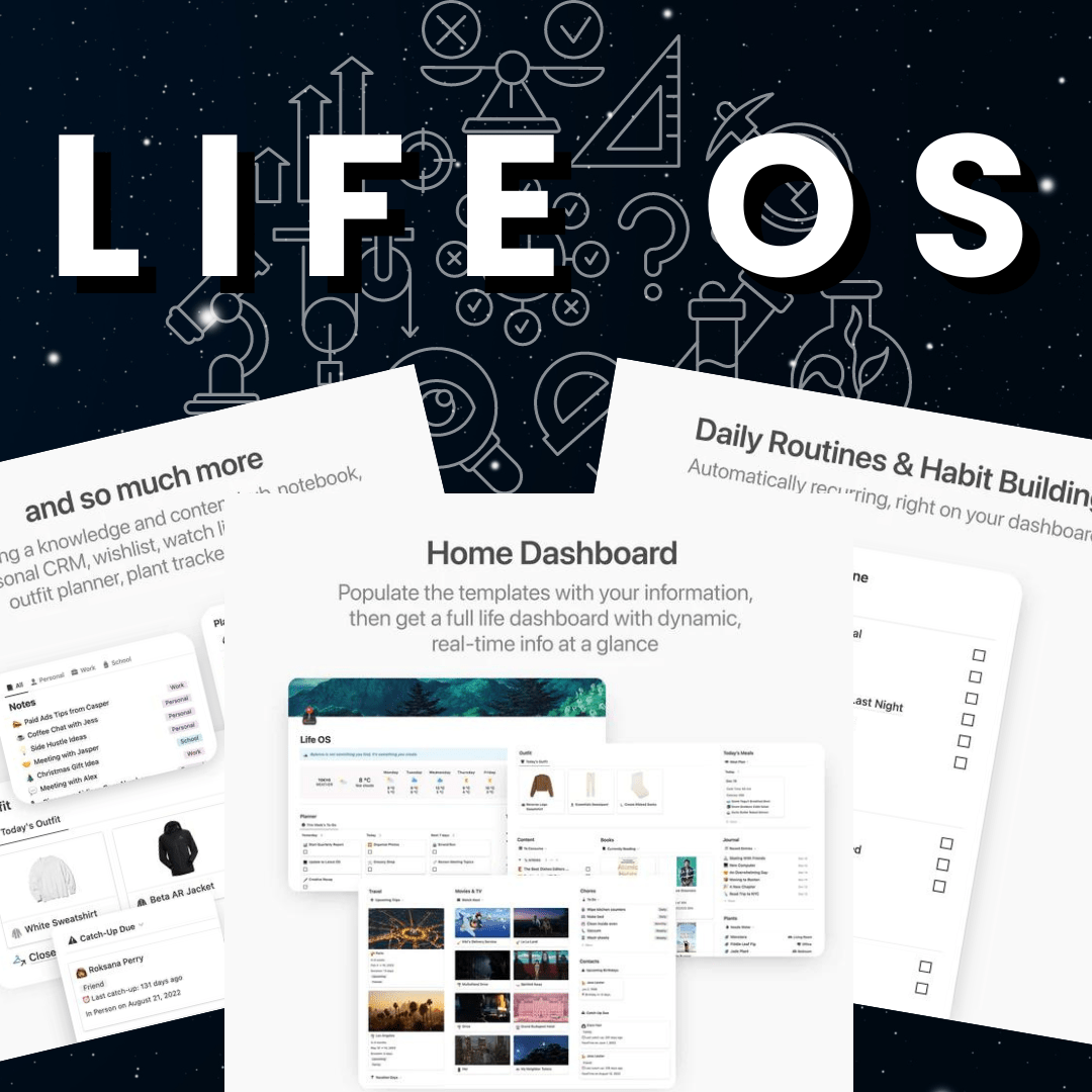 Life OS Notion Template Bundle: Your Ultimate Life Organizer - Digilinux
